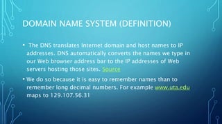 Domain Name System | PPTX