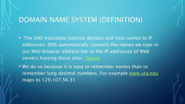 Domain Name System | PPT