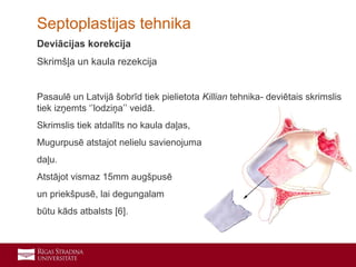 Deguna starpsienas deviācija | PPT