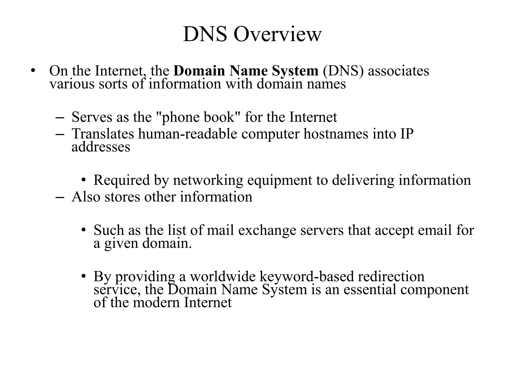 Domain Name System | PPTX | Web Hosting | Internet