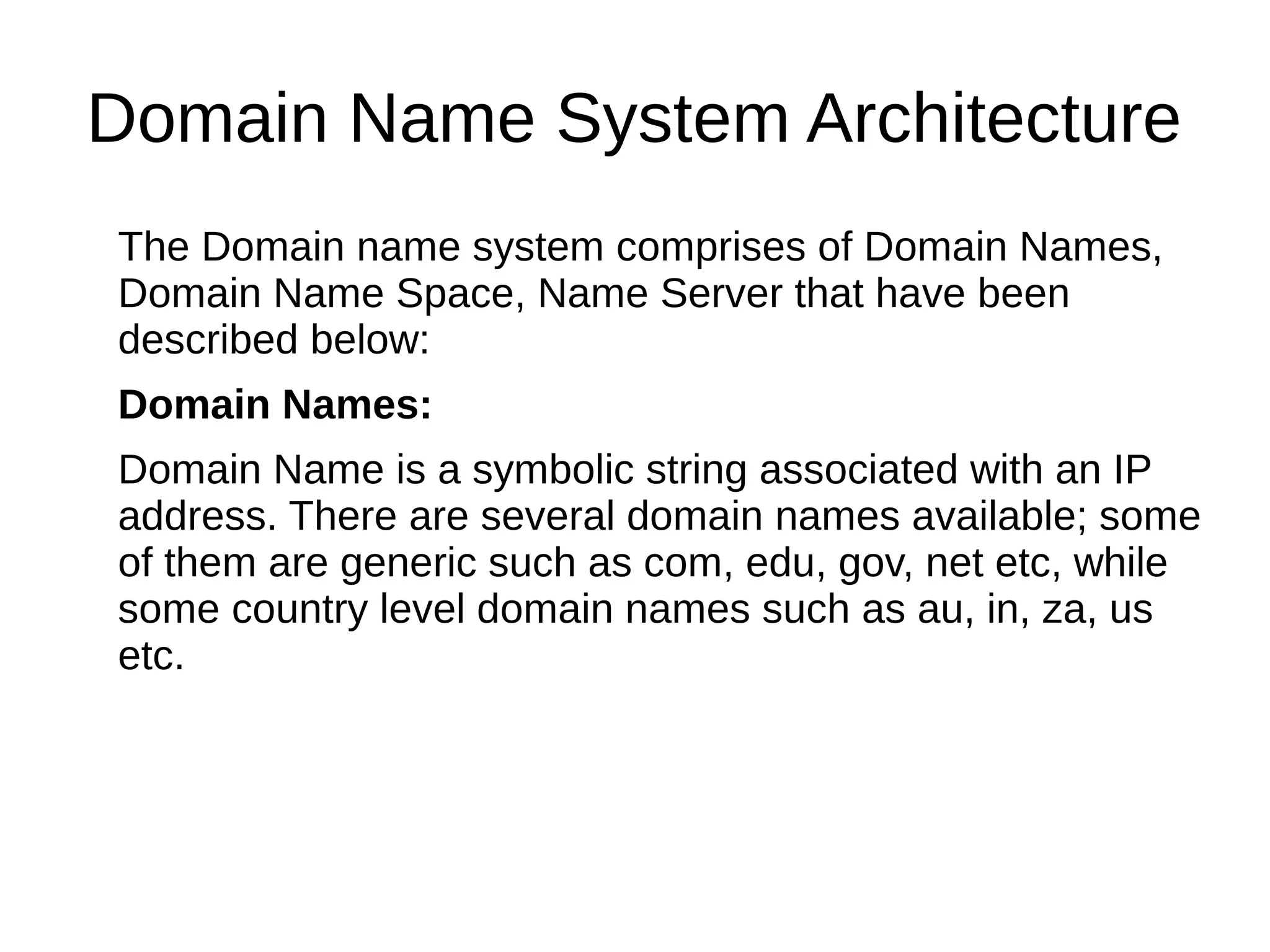 DomainNameSystem | ODP