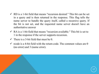 DNS : The internet’s directory service | PPT