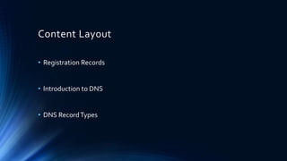Introduction to DNS | PPTX