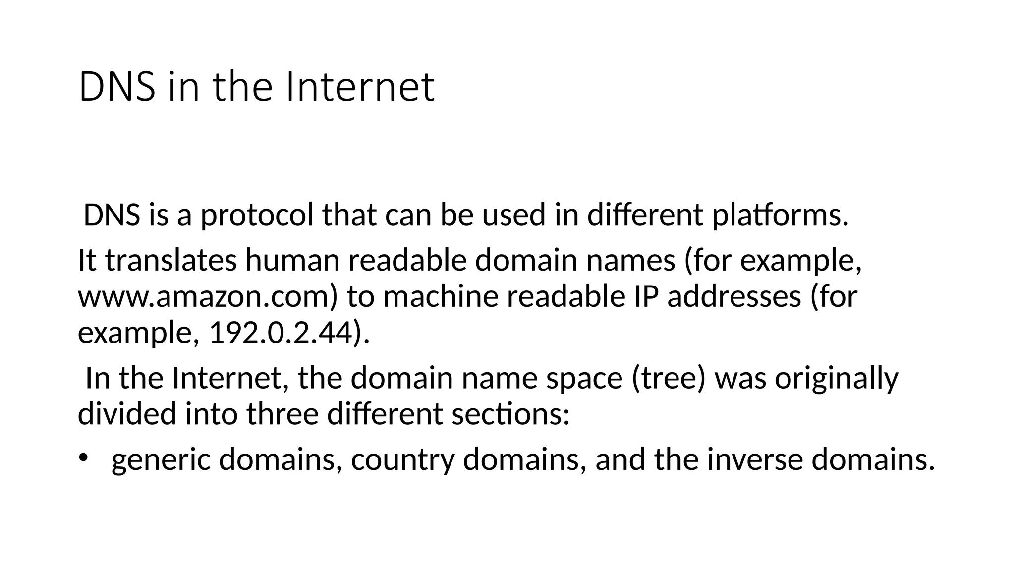 Domain Naming Service In Computer Networks Ppt