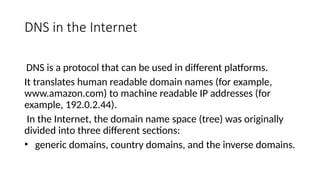 Domain Naming Service in computer networks | PPT | Free Download
