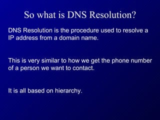 DNS resolution | PPT