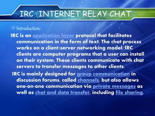 Dns and irc | PPT