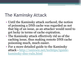 Grey H@t - DNS Cache Poisoning | PPT