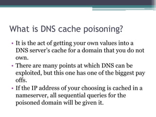 Grey H@t - DNS Cache Poisoning | PPT