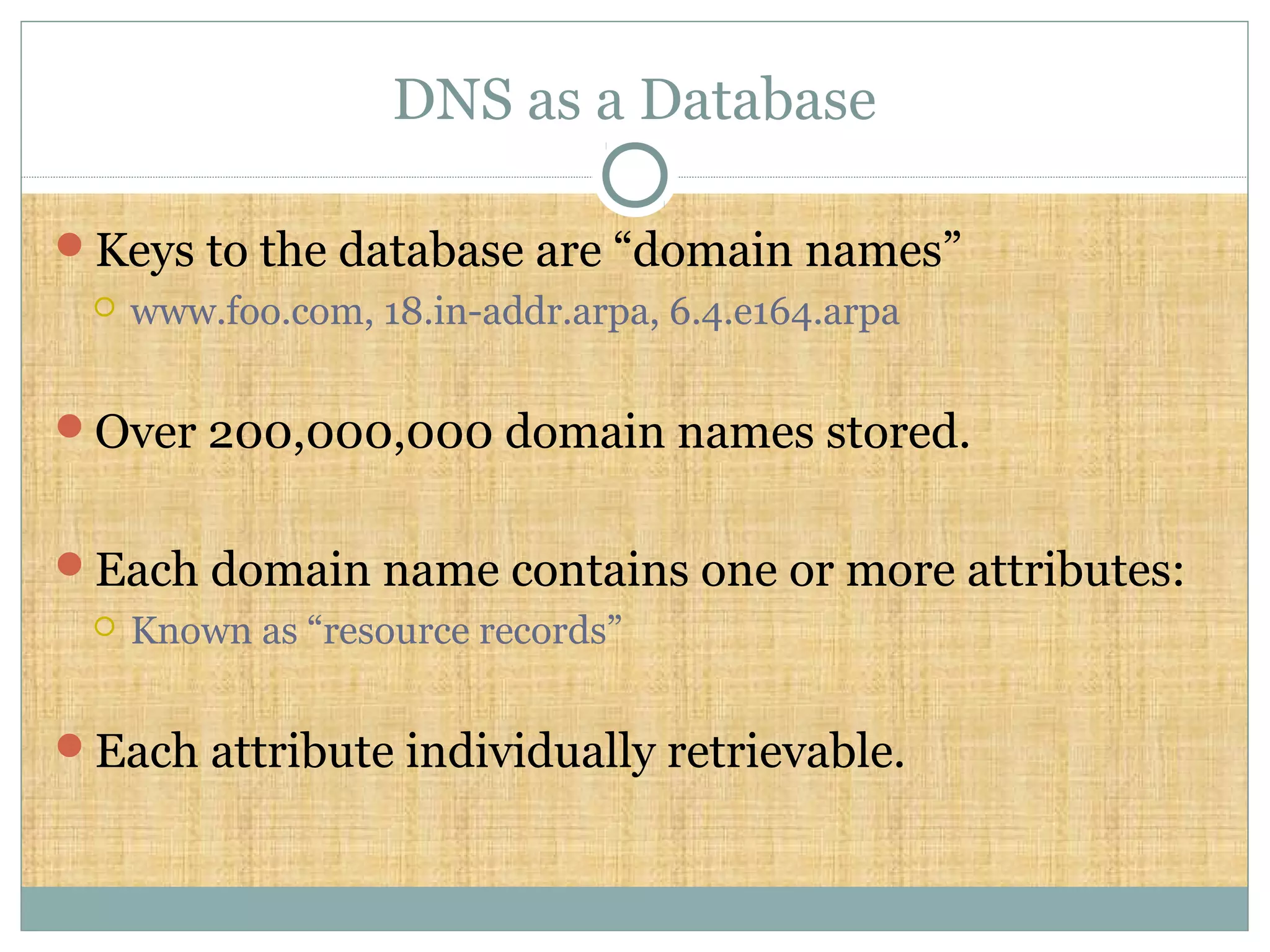 Domain Name System(ppt) | PPT