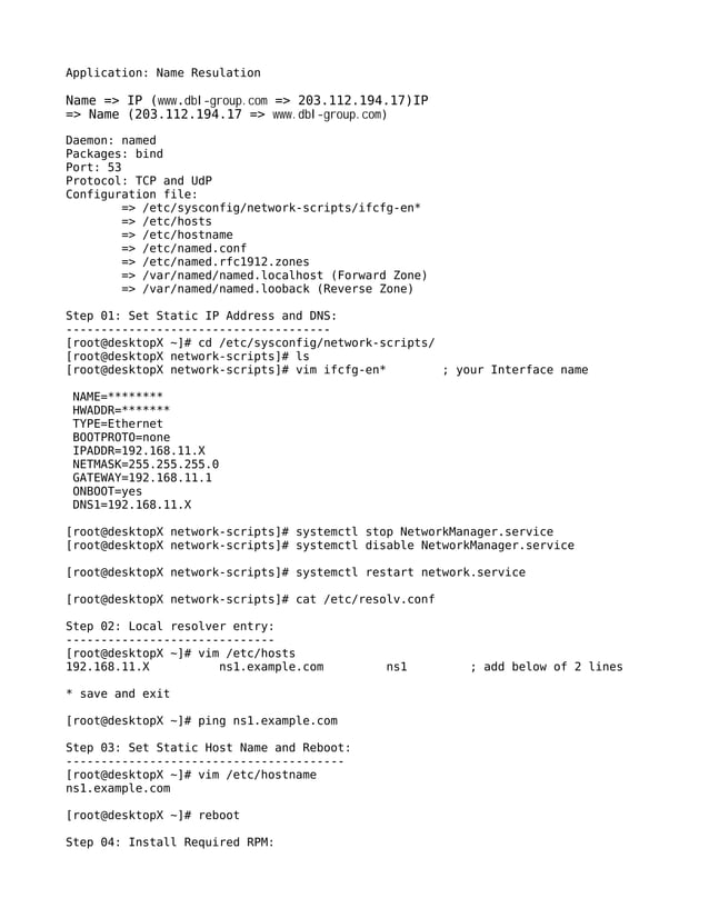 DNS Server Configuration | PDF