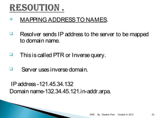 Domain name system | PPT