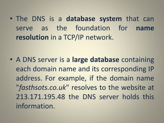 How does DNS works? | PPTX