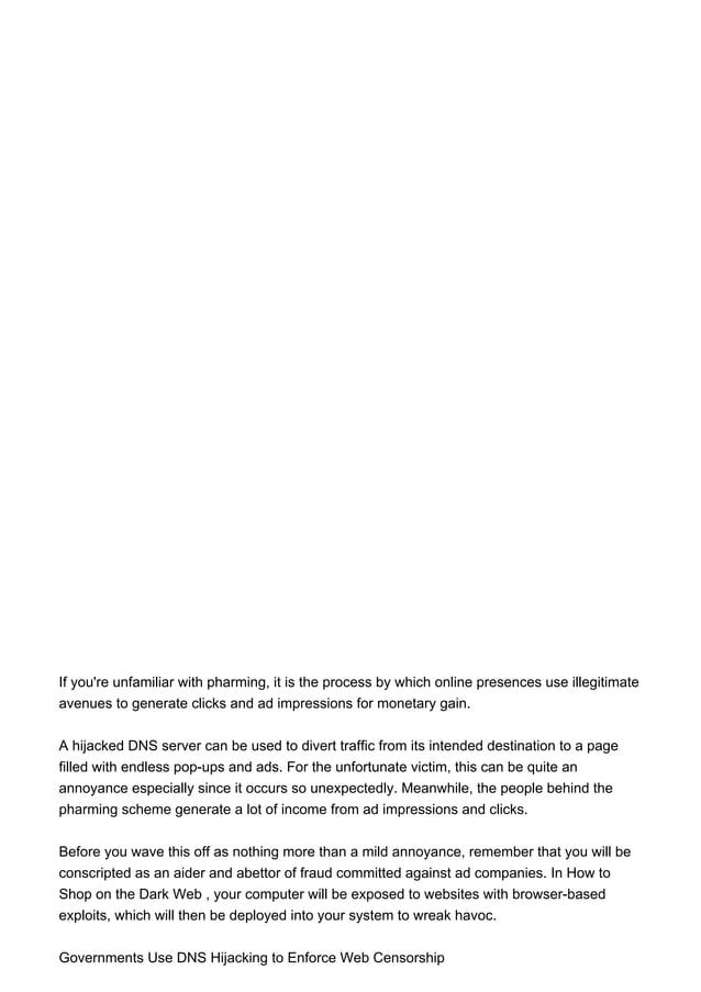 DNS Hijacking: What Is It And How It Can Affect You? | PDF