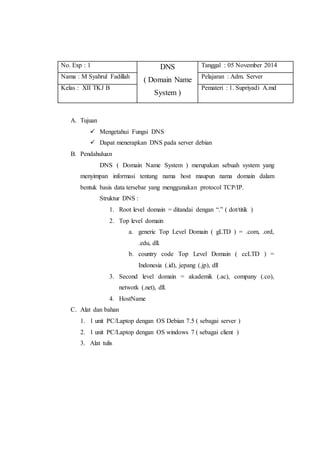 Konfigurasi DNS | PDF