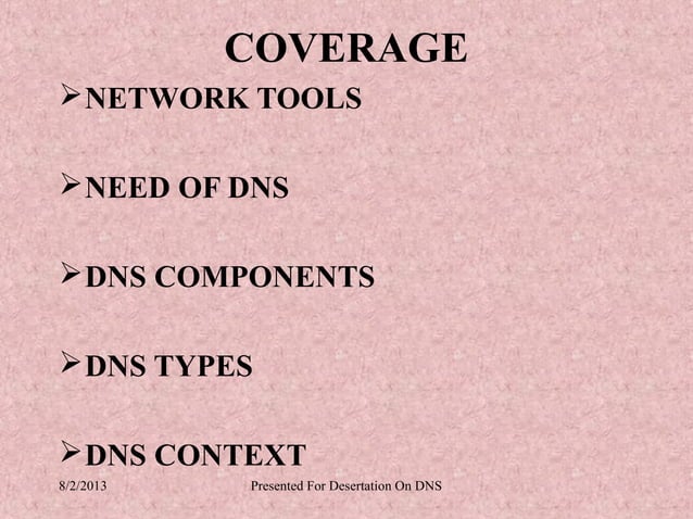 Dns ppt | PPT | Web Hosting | Internet