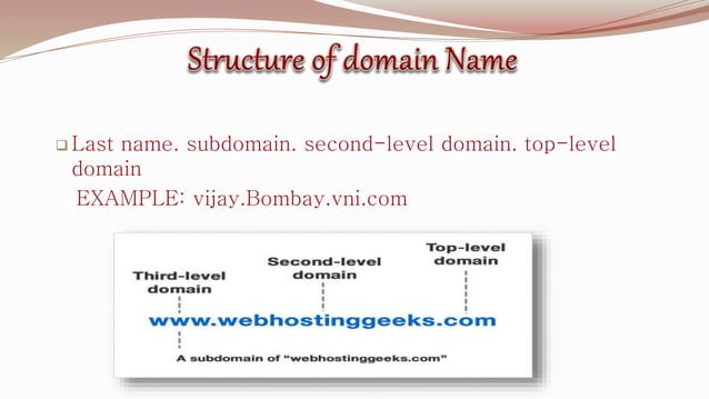 Domain name system presentation | PPTX