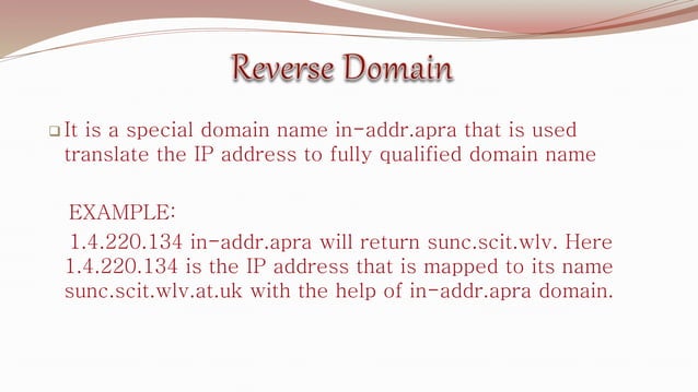 Domain name system presentation | PPTX