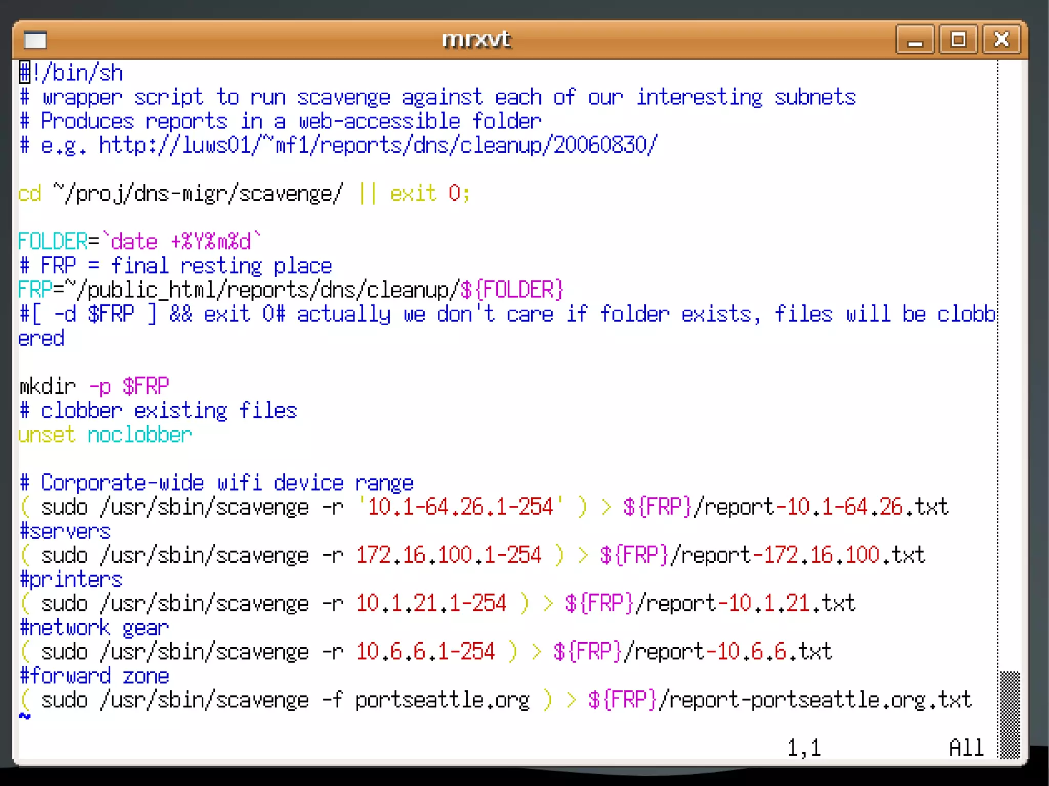DNS Scavenge | ODP | Web Hosting | Internet