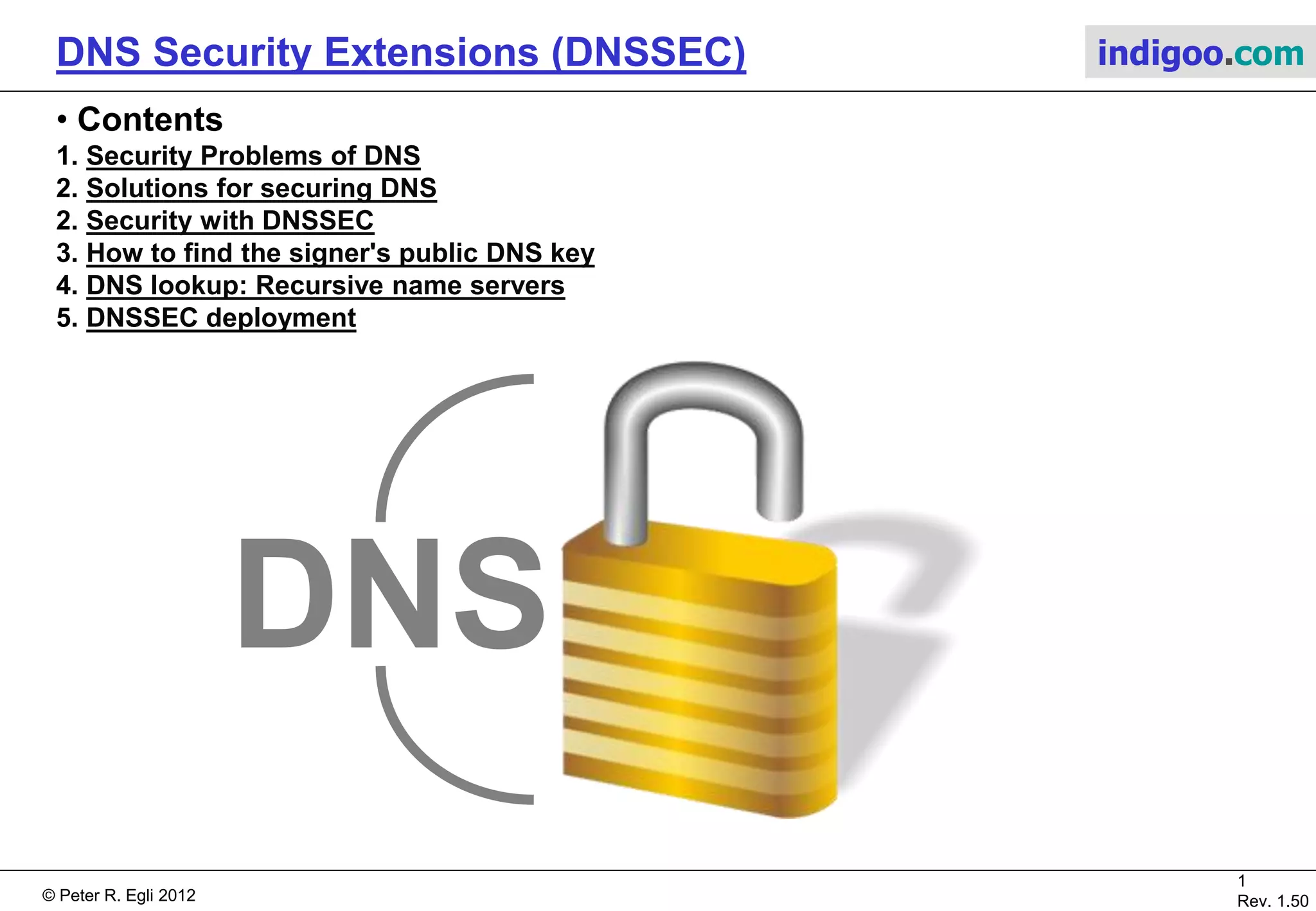 DNSSEC - Domain Name System Security Extensions | PDF