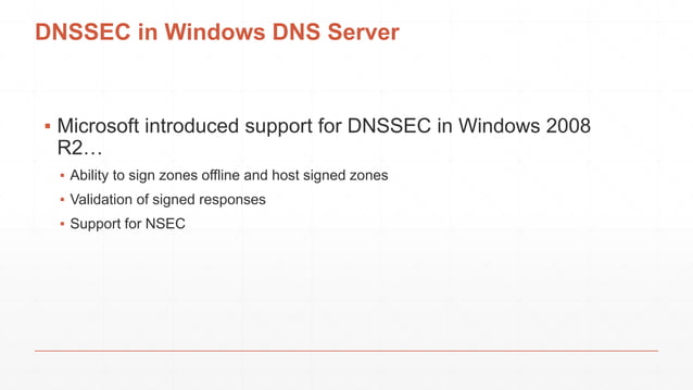 Understanding DNSSEC in Windows DNS Server | PDF