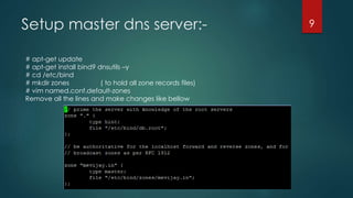 Dns server setup on ubuntu vps (master+slave) | PPTX | Web Hosting ...