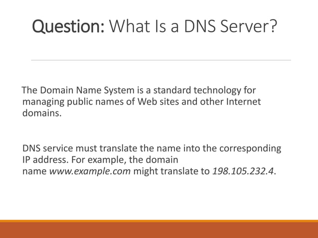 Dns server | PPTX | Web Hosting | Internet