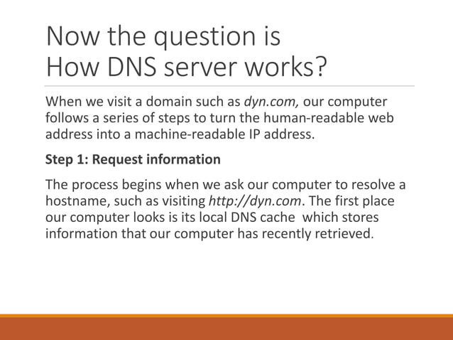 Dns server | PPTX | Web Hosting | Internet