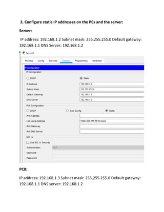 Dns server in packet tracer converted (labanna saha) | PDF