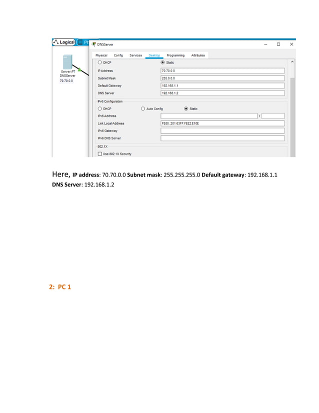 Dns server in packet tracer by tanjilur rahman city university bangladesh | PDF | Computer ...