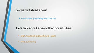 Understanding DNS Security | PPTX