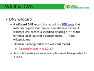 Abuse of DNS wildcards in China - from passiveDNS perspective | PPT