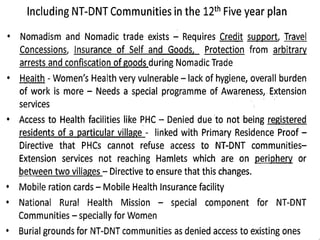 DENOTIFIED & NOMADIC TRIBES OF ODISHA | PPT