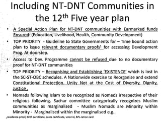 DENOTIFIED & NOMADIC TRIBES OF ODISHA | PPT