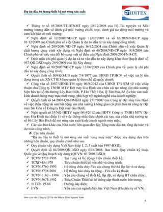 Dự án đầu tư máy móc mở rộng sản xuất xưởng may | DOC