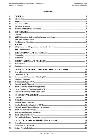 Dnv rp-b401 cp | PDF