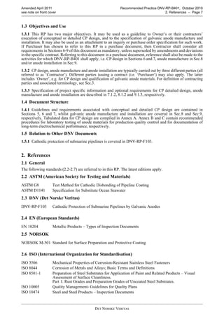 Dnv rp-b401 cp | PDF