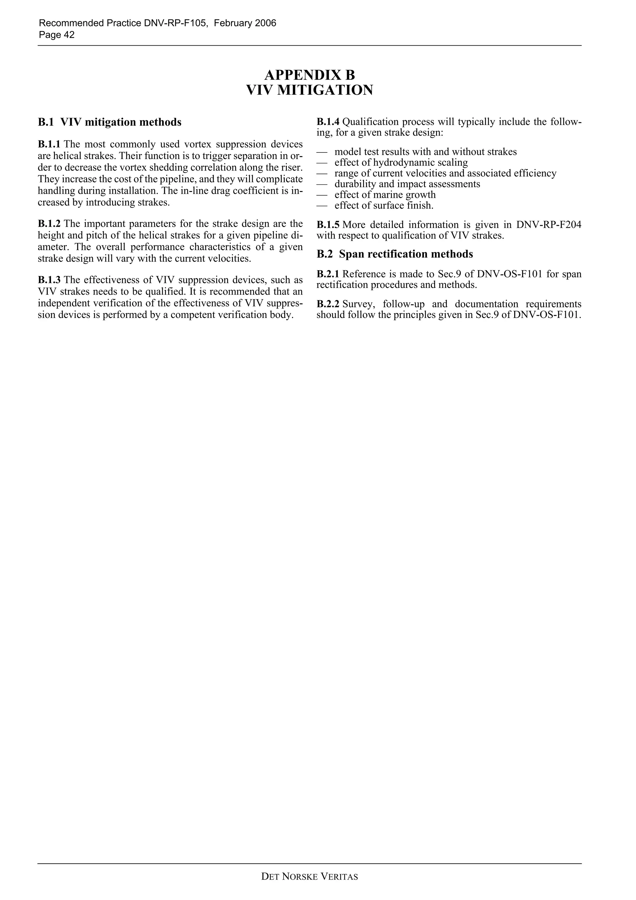 Dnv rp-f105 (2006) - free spanning pipelines | PDF