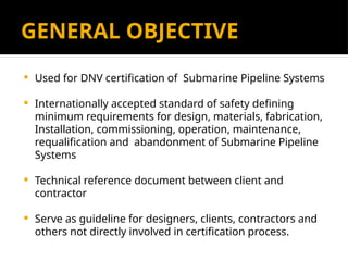 Comprehensive Guide to DNV 1996 Submarine Pipeline Standards and Safety ...