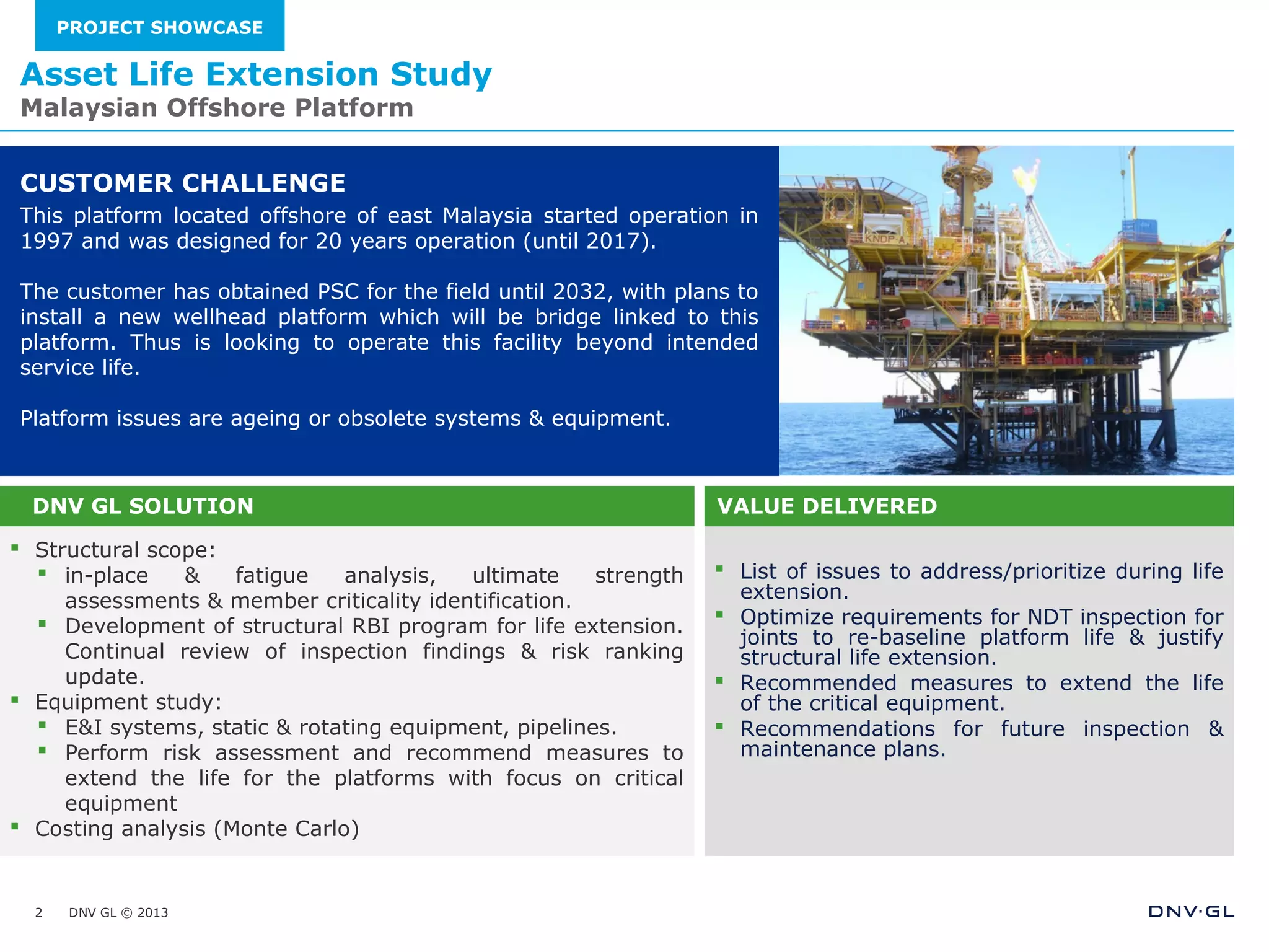DNV GL Asset Life Extension (ALE) Projects Showcase | PPT