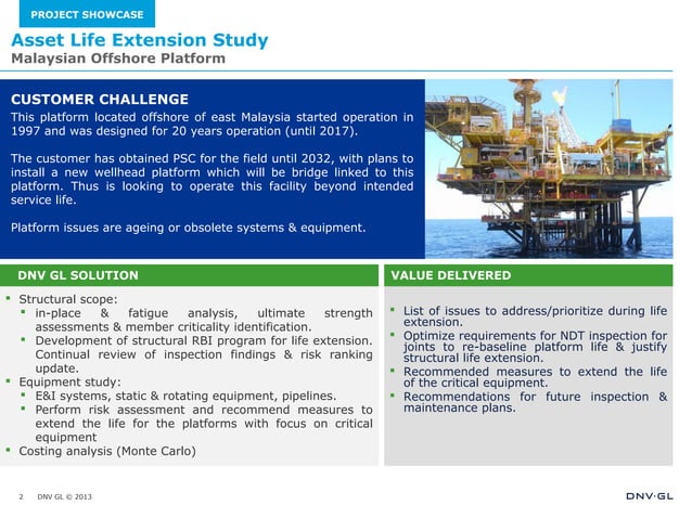 DNV GL Asset Life Extension (ALE) Projects Showcase | PPT