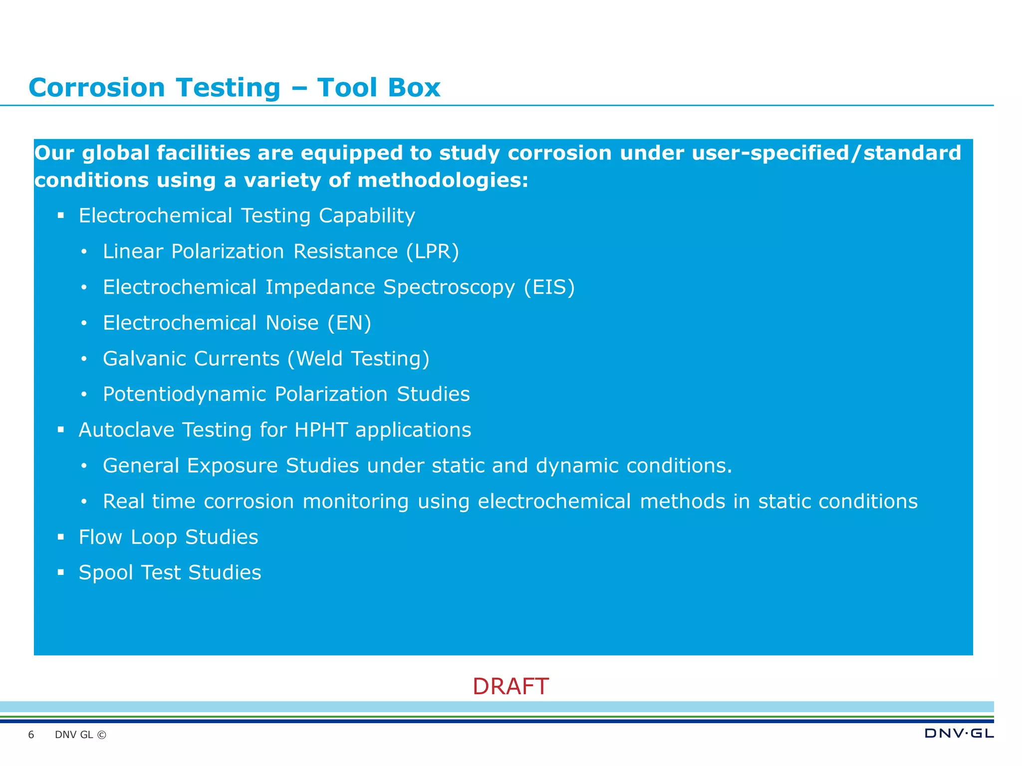 Materials, Corrosion and Flow Assurance Services | PDF