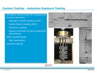 Materials, Corrosion and Flow Assurance Services | PDF