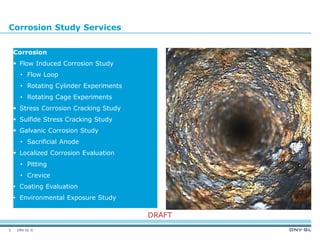 Materials, Corrosion and Flow Assurance Services | PDF