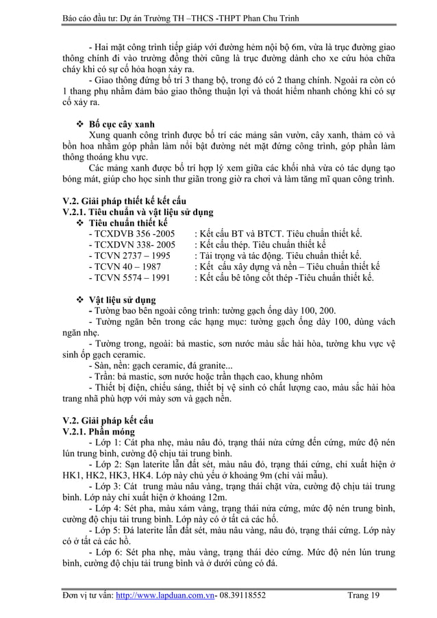 Dự án xây dựng trường trung học cơ sở | PDF
