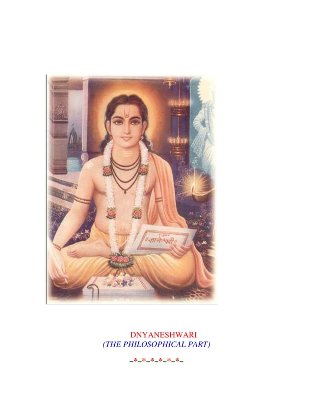 Dnyaneshwari jnaneshwari or-gyaneshwari-the-philosophical-part | PDF