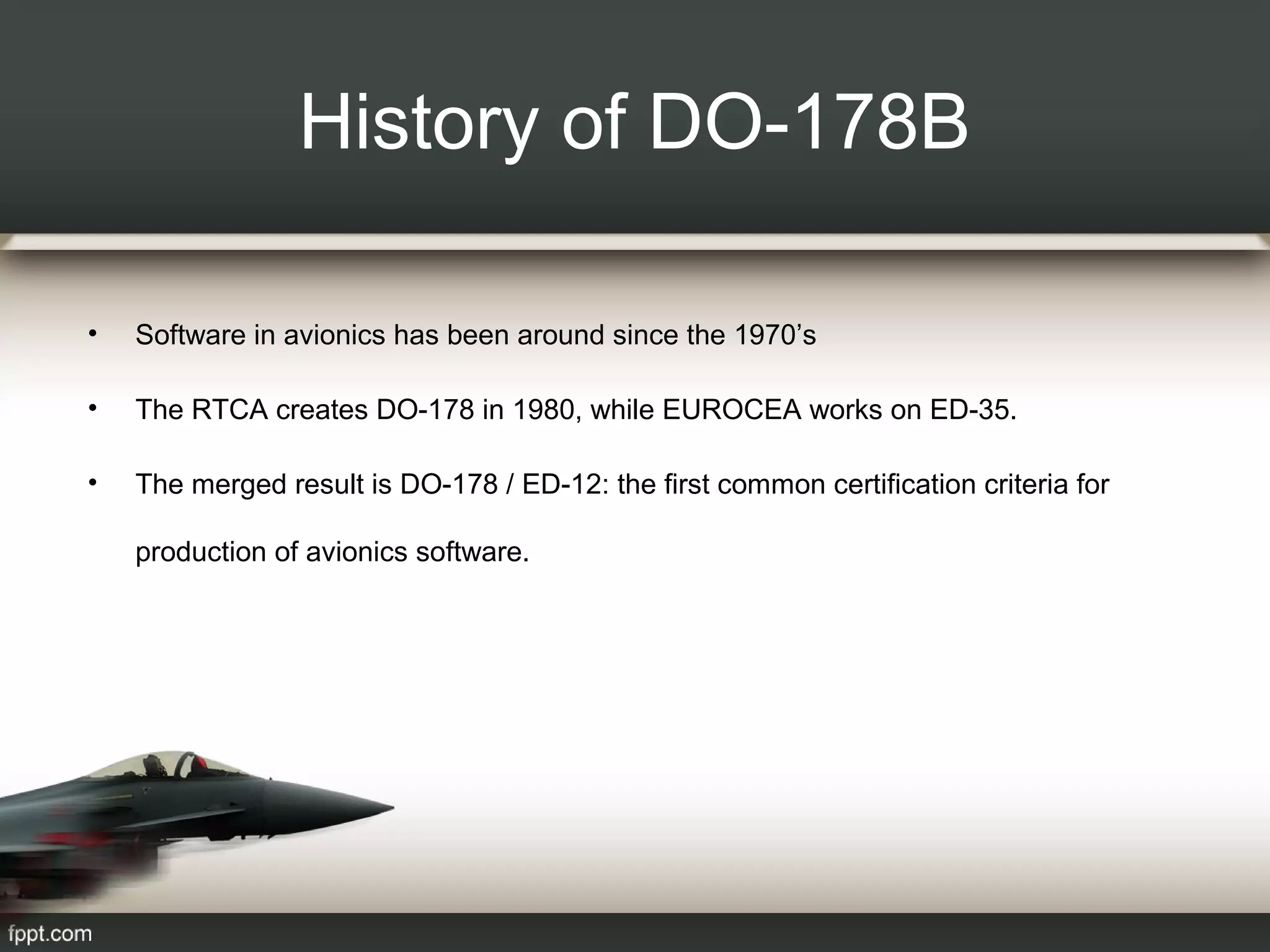 Introduction to DO-178B - Software Considerations in Airborne Systems and Equipment ...