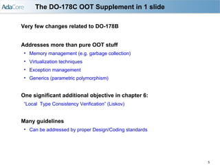 DO-178C & Object Orientation for Critical Systems | PPT