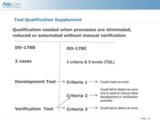 DO 178C Upcoming Guidance for OOS | PPT