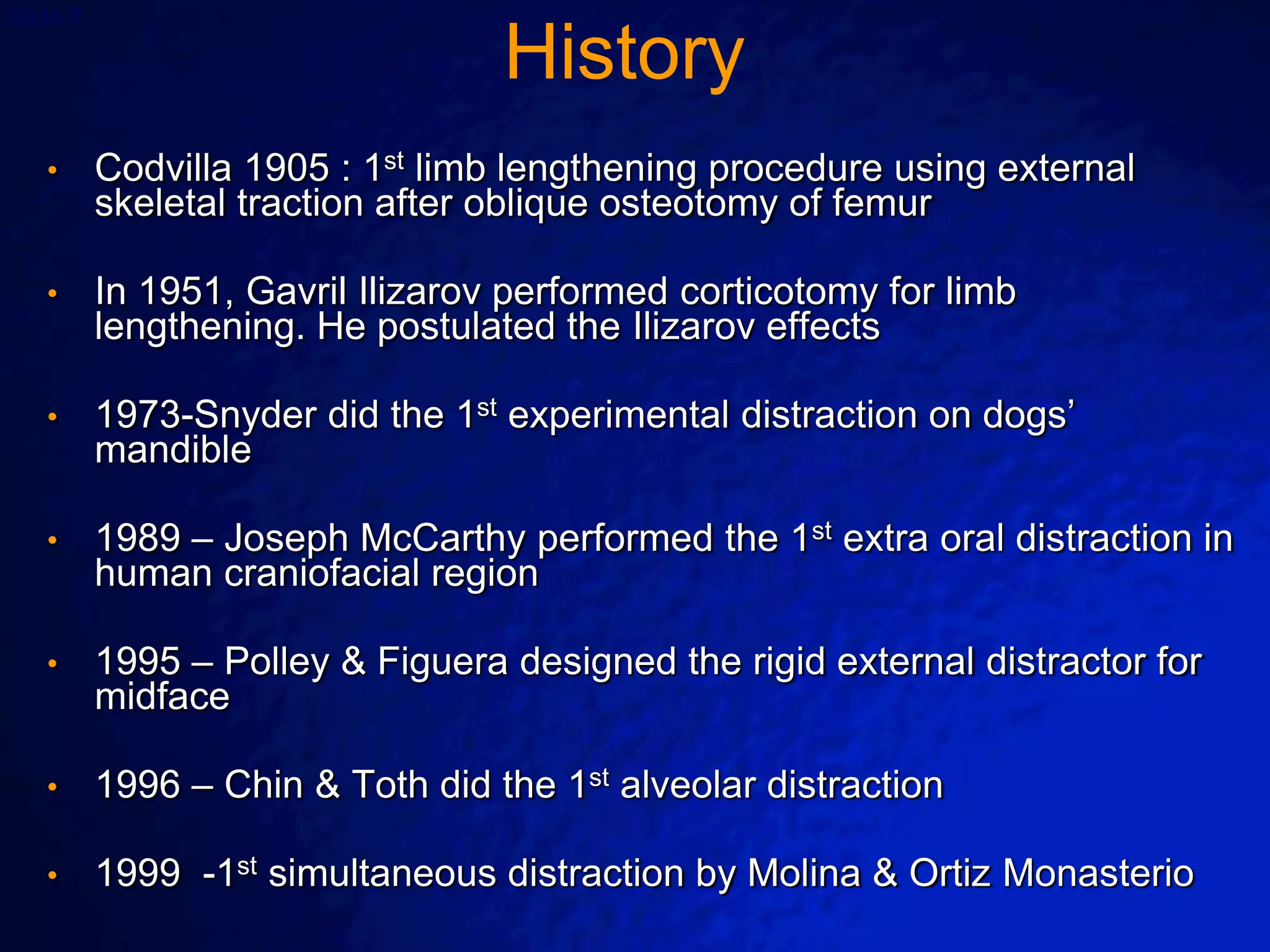 Distraction Osteogenesis of Craniofacial Region | PPTX